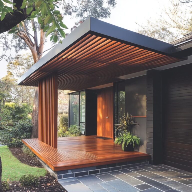 Modern Front Door Canopy Ideas | Design, Materials & Lighting