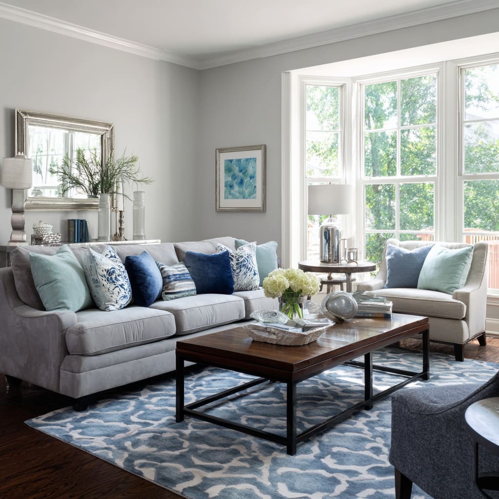 Blue Sofa Living Room Ideas: Color Schemes for a Blue Couch